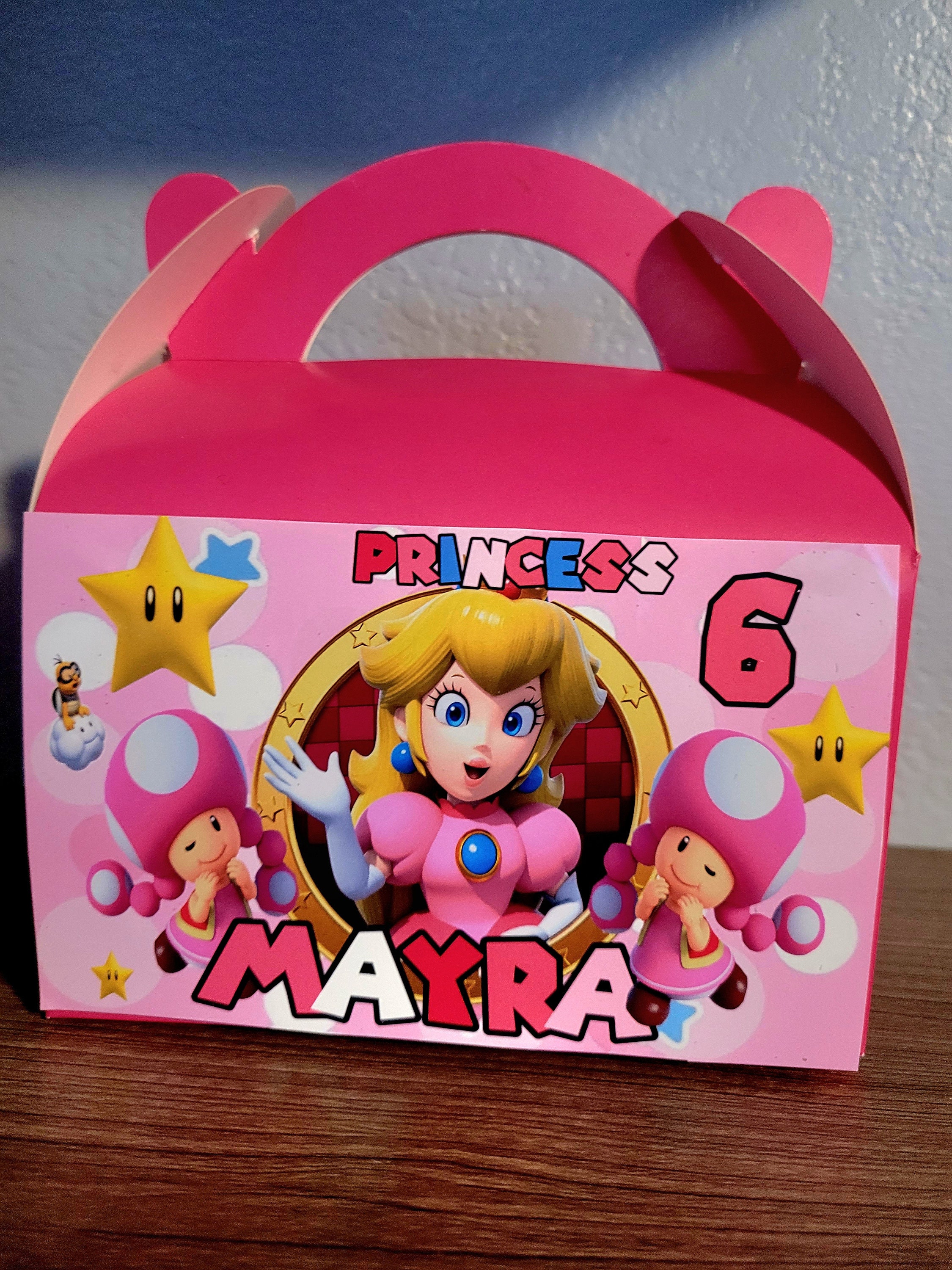 Pink Princess Peach Favor Box Princess Peach Goodie Box Princess Peach ...