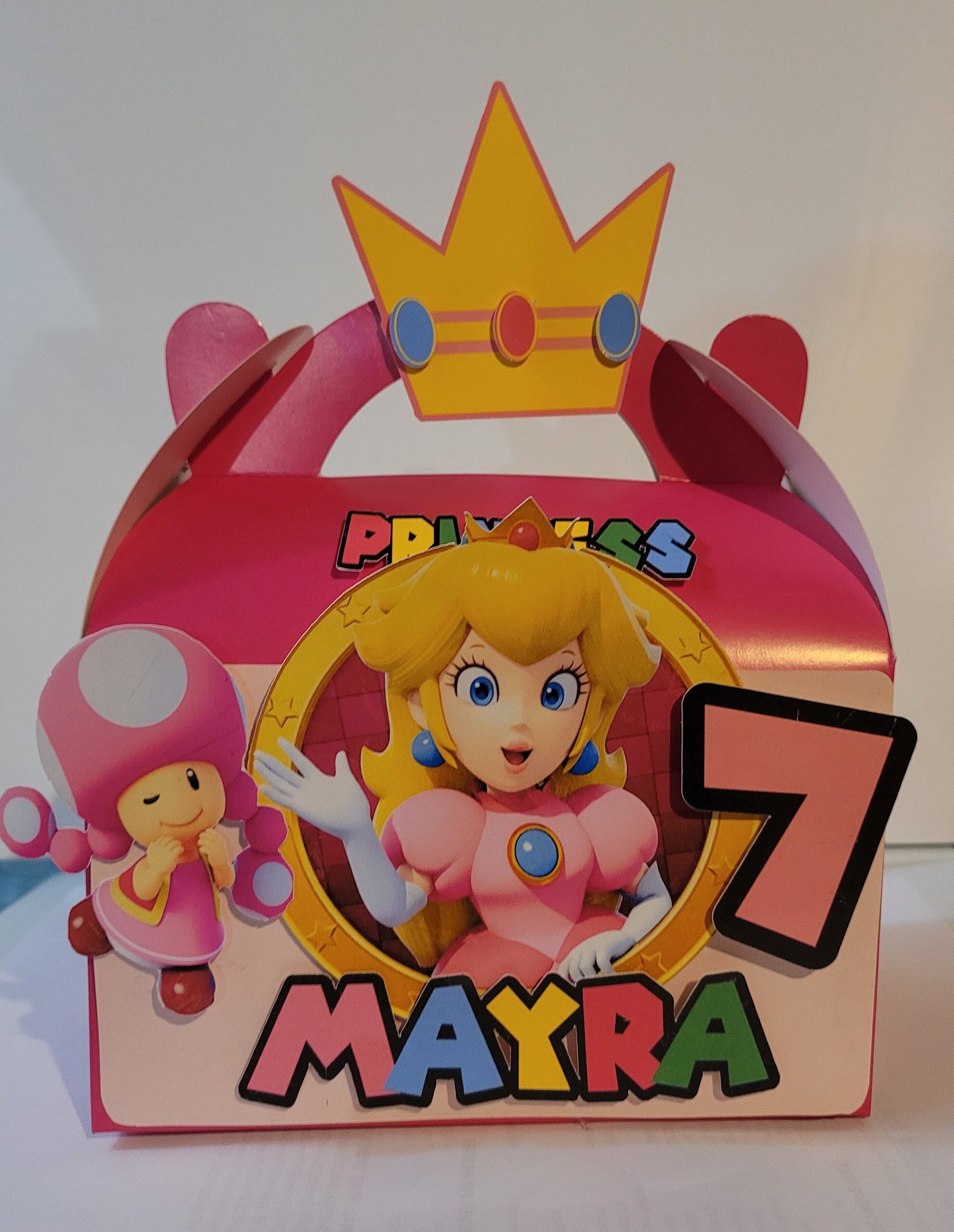 Princess Peach Favor/ Princess Peach Goodie Box/ Princess - Etsy