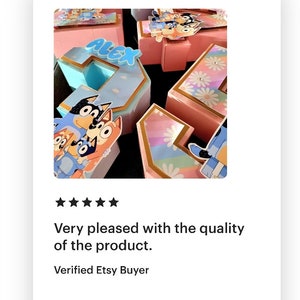 10in. Centerpieces Number or Letters Bluey Decoration Bluey Birthday ...