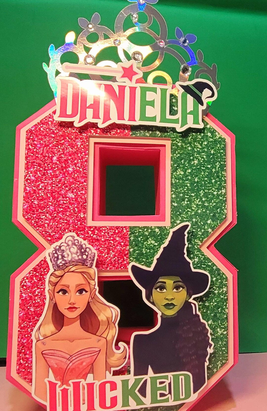 10in. Centerpieces Number Pink and Green Decoration Wicked Themed ...