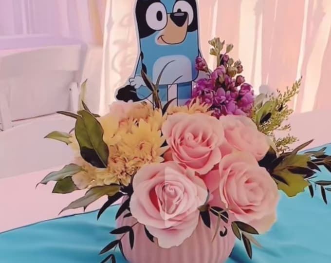 Bluey-themed Double Sided Centerpieces – Perfect for Your Party - Etsy