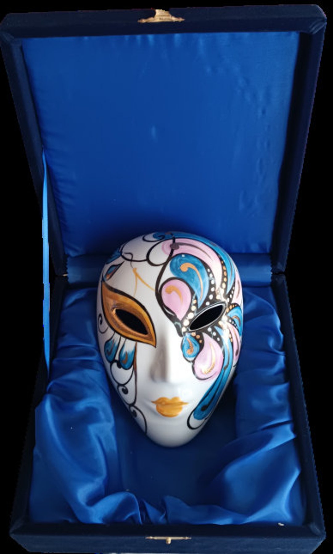 Handmade Porcelain Ornamental Mask - Etsy