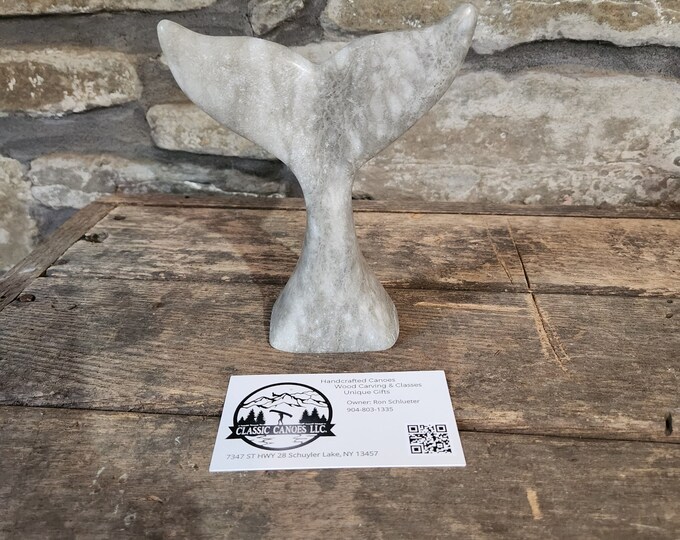Alabaster Stone Gray Whale Tail - Etsy