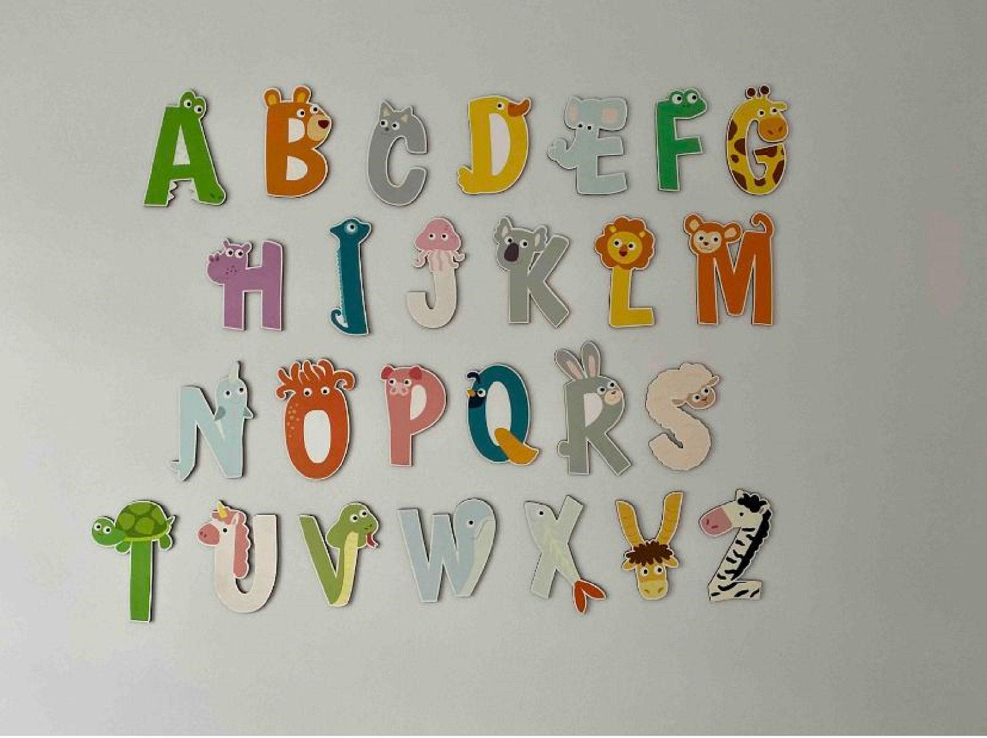 Wall Hanging Alphabet Letters Cutout - Etsy
