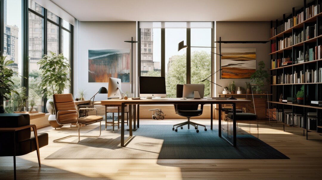 Home Office and Beach Premium 4K Virtual Backgrounds for Zoom, Google ...
