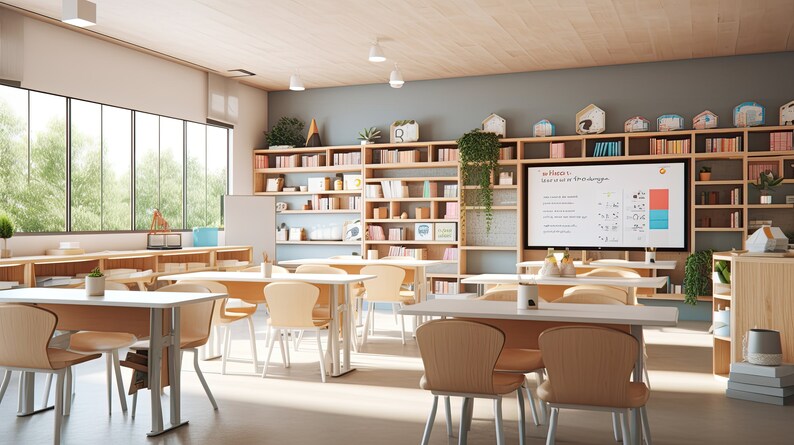 Classroom Background Collection - High-resolution JPEG Files - Set of 8 ...