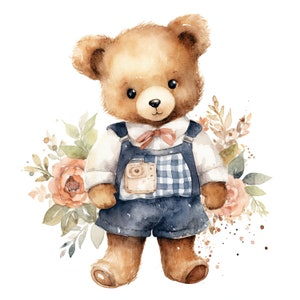 Baby Elephants, Teddy Bears, Giraffes, and Koalas Wall Art - 4K JPEG ...