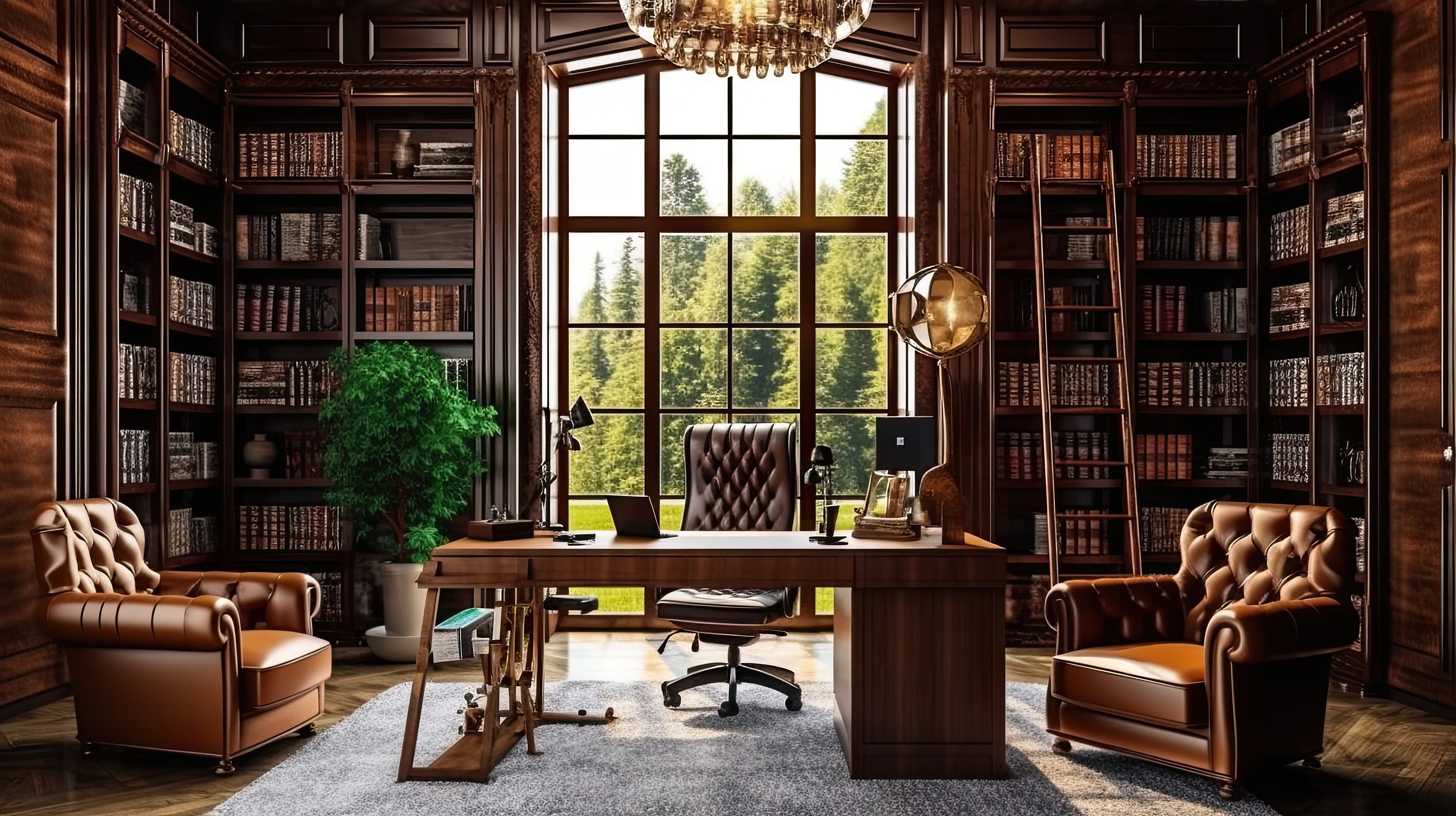 Luxurious Office and Living Space Premium 4K Virtual Backgrounds for ...