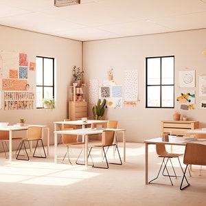 Classroom Background Collection - High-resolution JPEG Files - Set of 8 ...