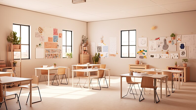 Classroom Background Collection - High-resolution JPEG Files - Set of 8 ...