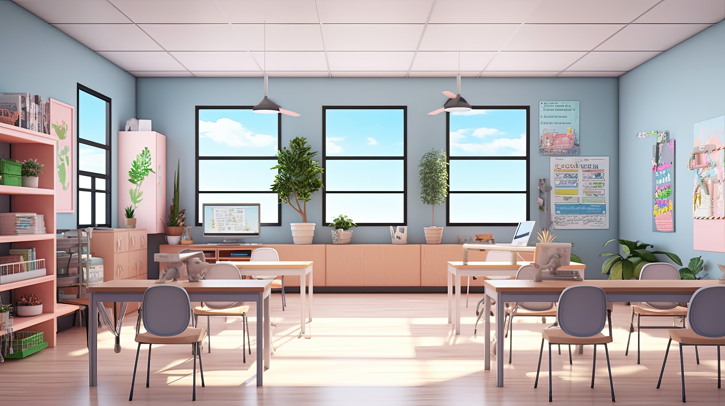 Classroom Background Collection - High-resolution JPEG Files - Set of 8 ...