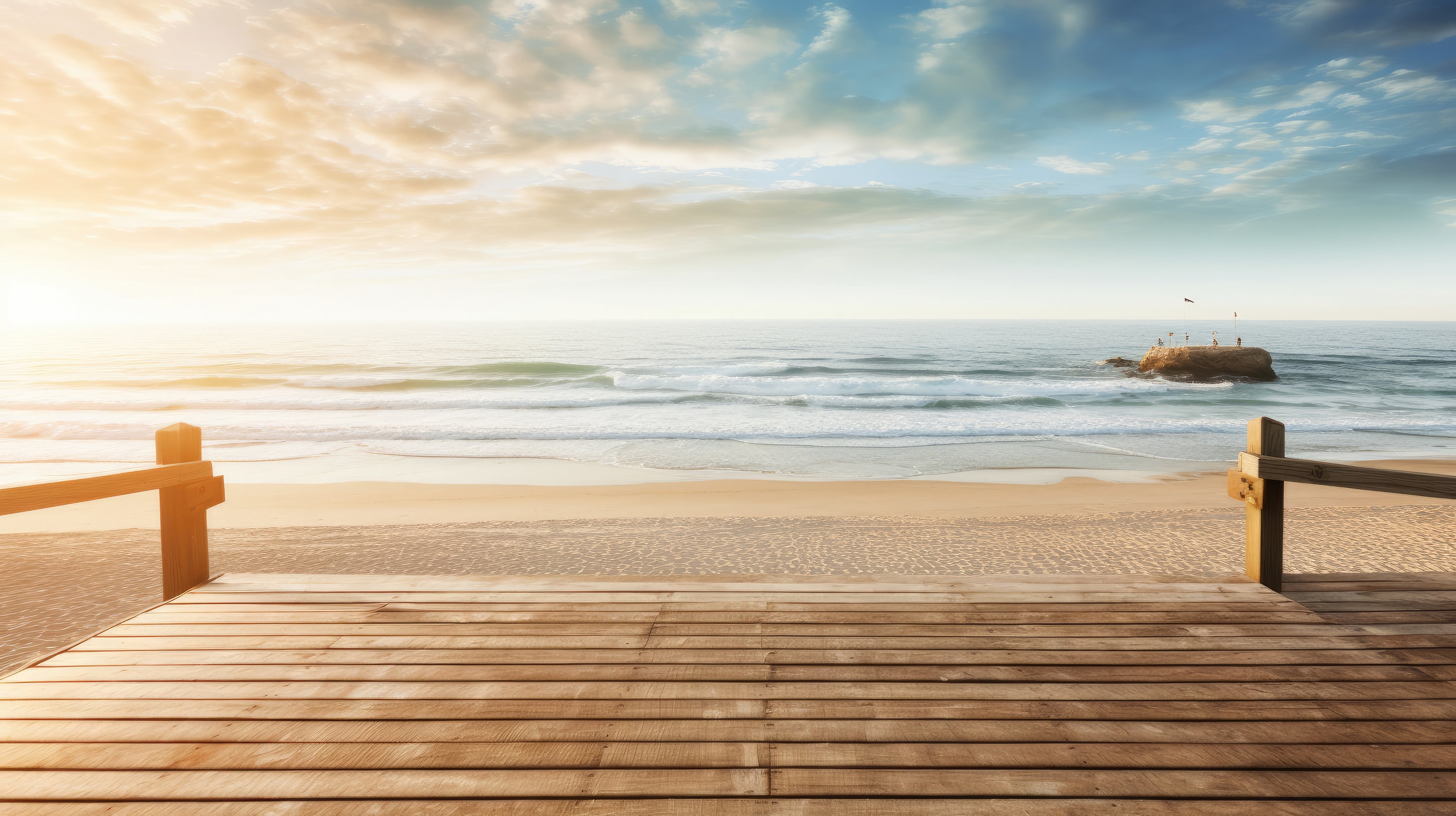 Home Office and Beach Premium 4K Virtual Backgrounds for Zoom, Google ...