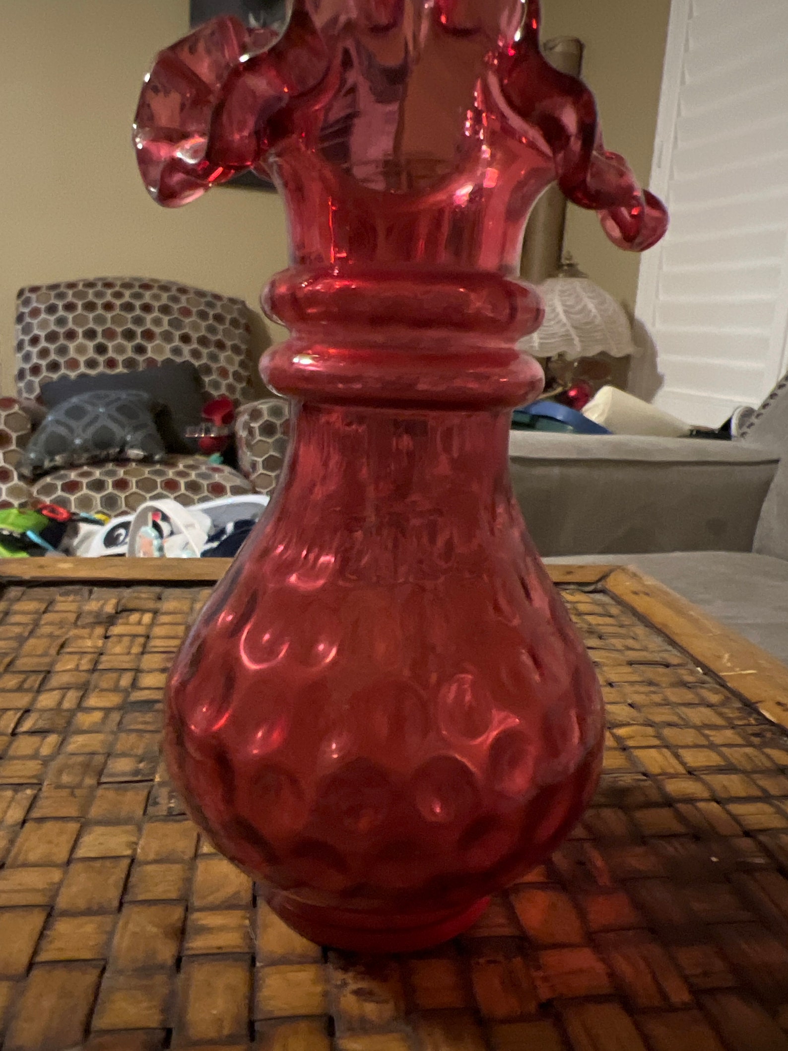 Vintage Fenton Coin Dot Vase - Etsy