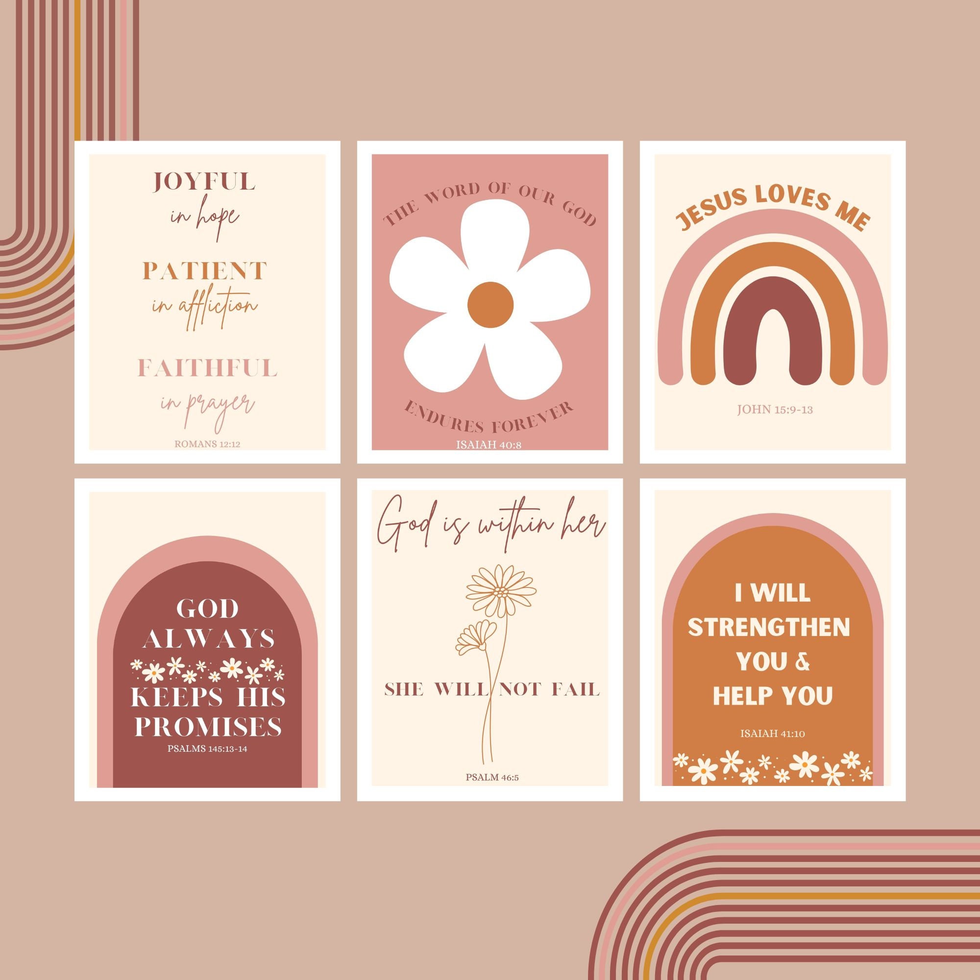 Boho Nursery Art, Bible Verse Digital Download, Printable Artwork, Art ...