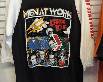 MEN at WORK 1982 Tour TSHIRT - Etsy