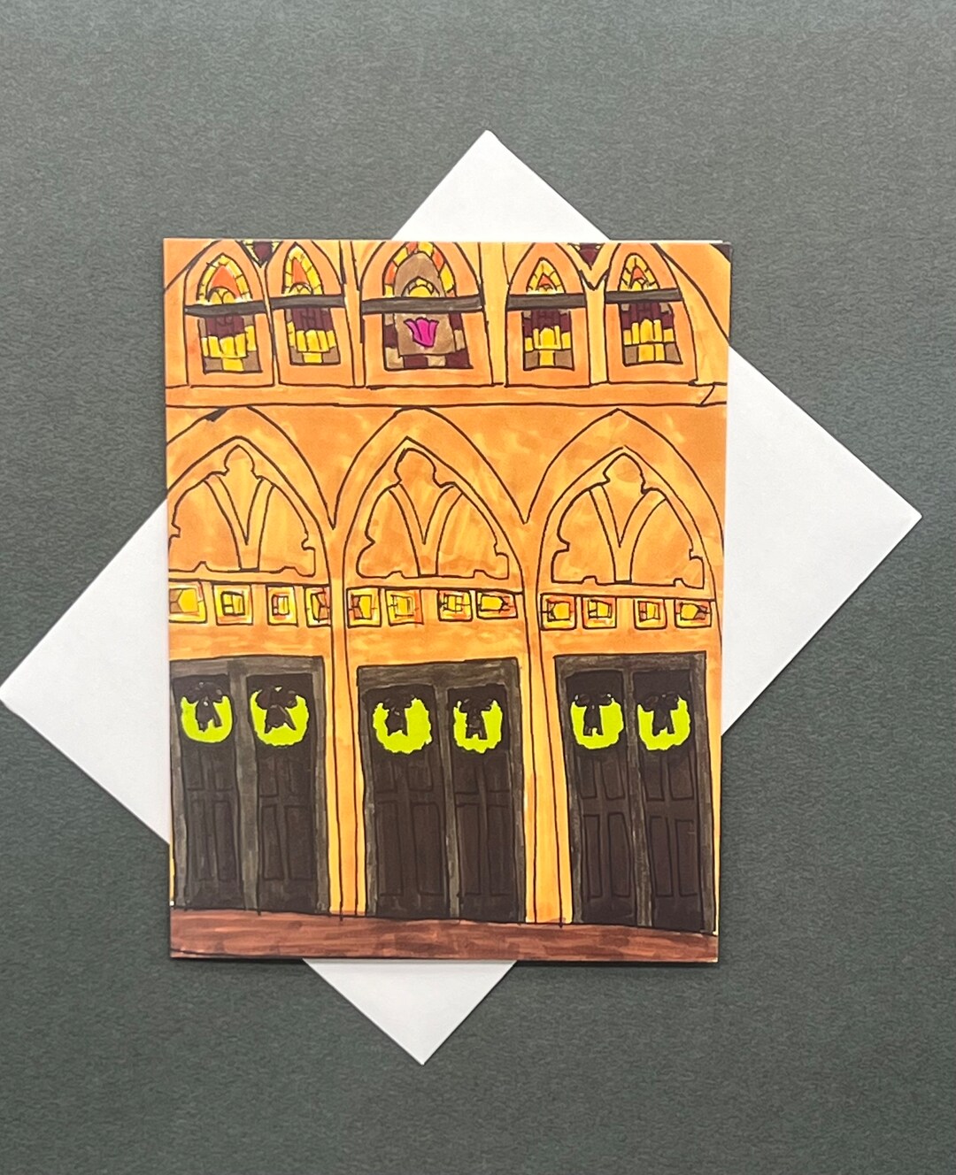 Presbyterian Church Note Card, Church Story, Church, Christmas Church ...