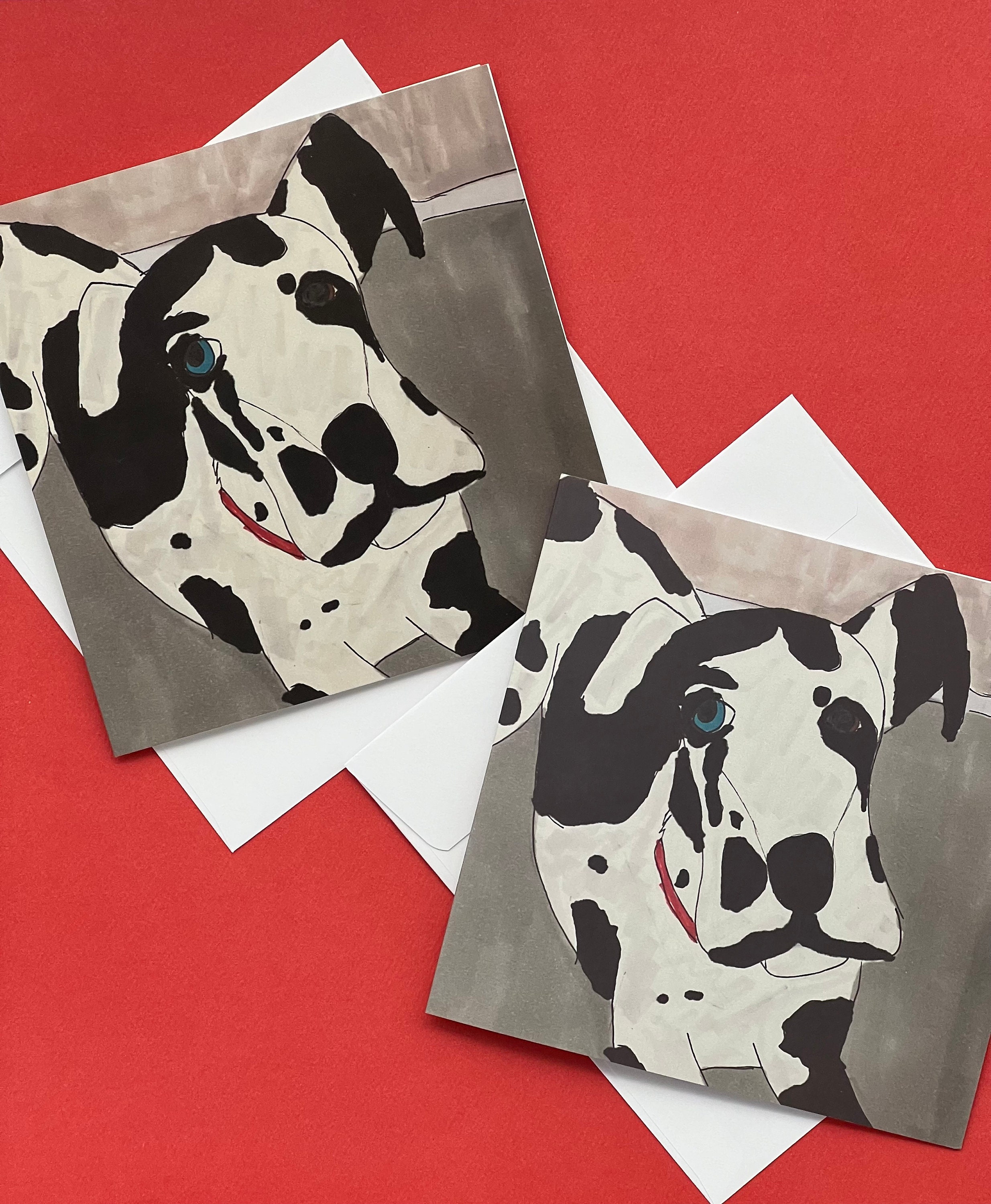 Dog Lovers Birthday Card, Black and White Dog Card, Dog Lovers Thank ...