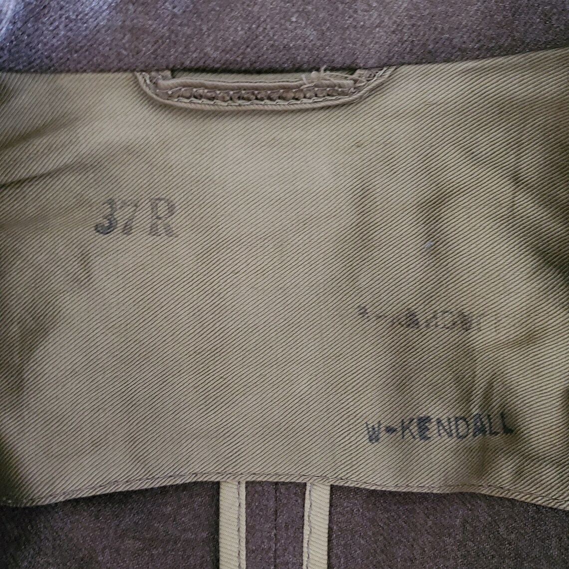 Vintage US Army WW2 Wool Jacket Belonging to Private W-kendall 37R - Etsy