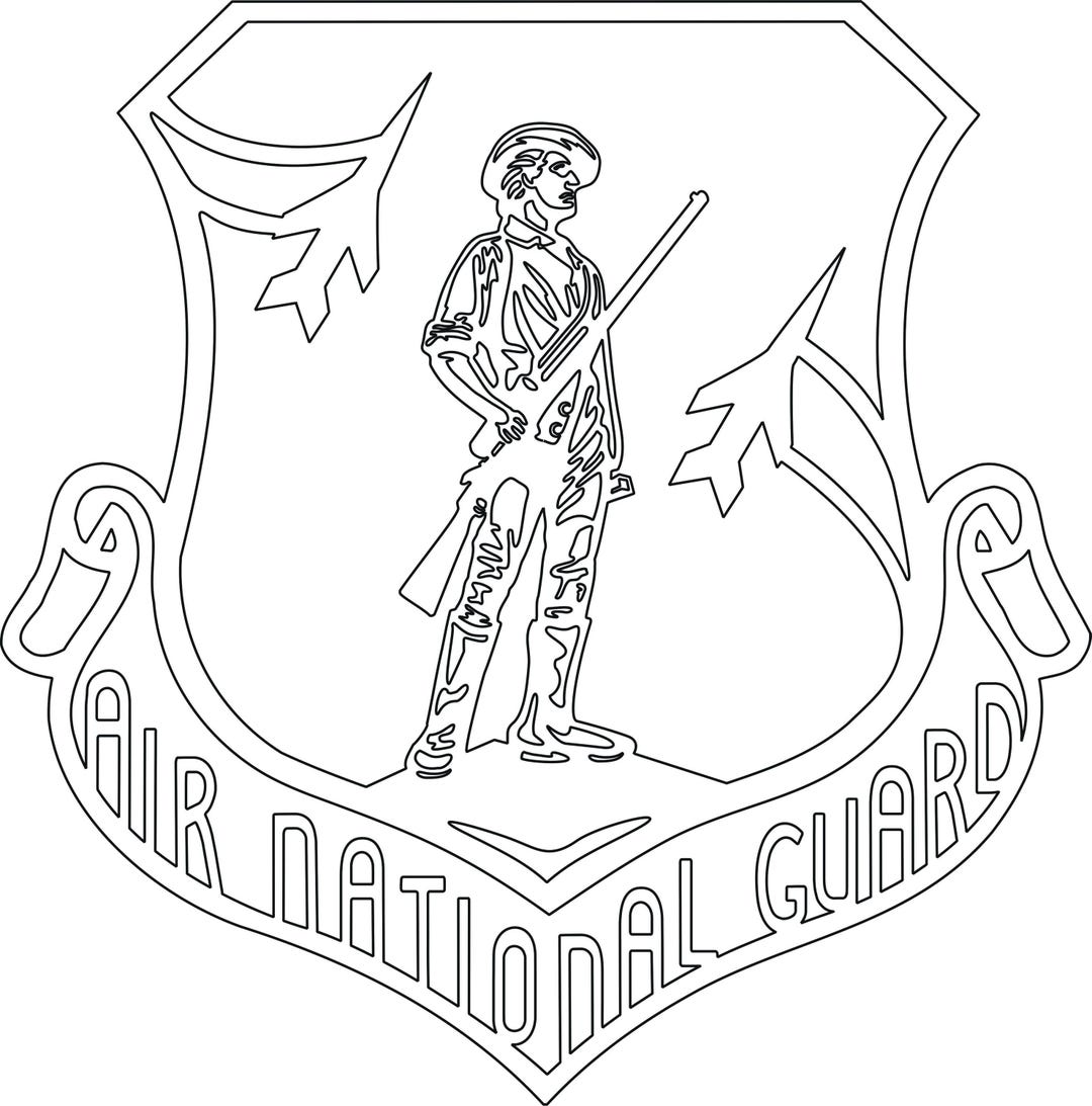 Air National Guard Emblem DXF and SVG File for Plasma, Laser Cnc ...