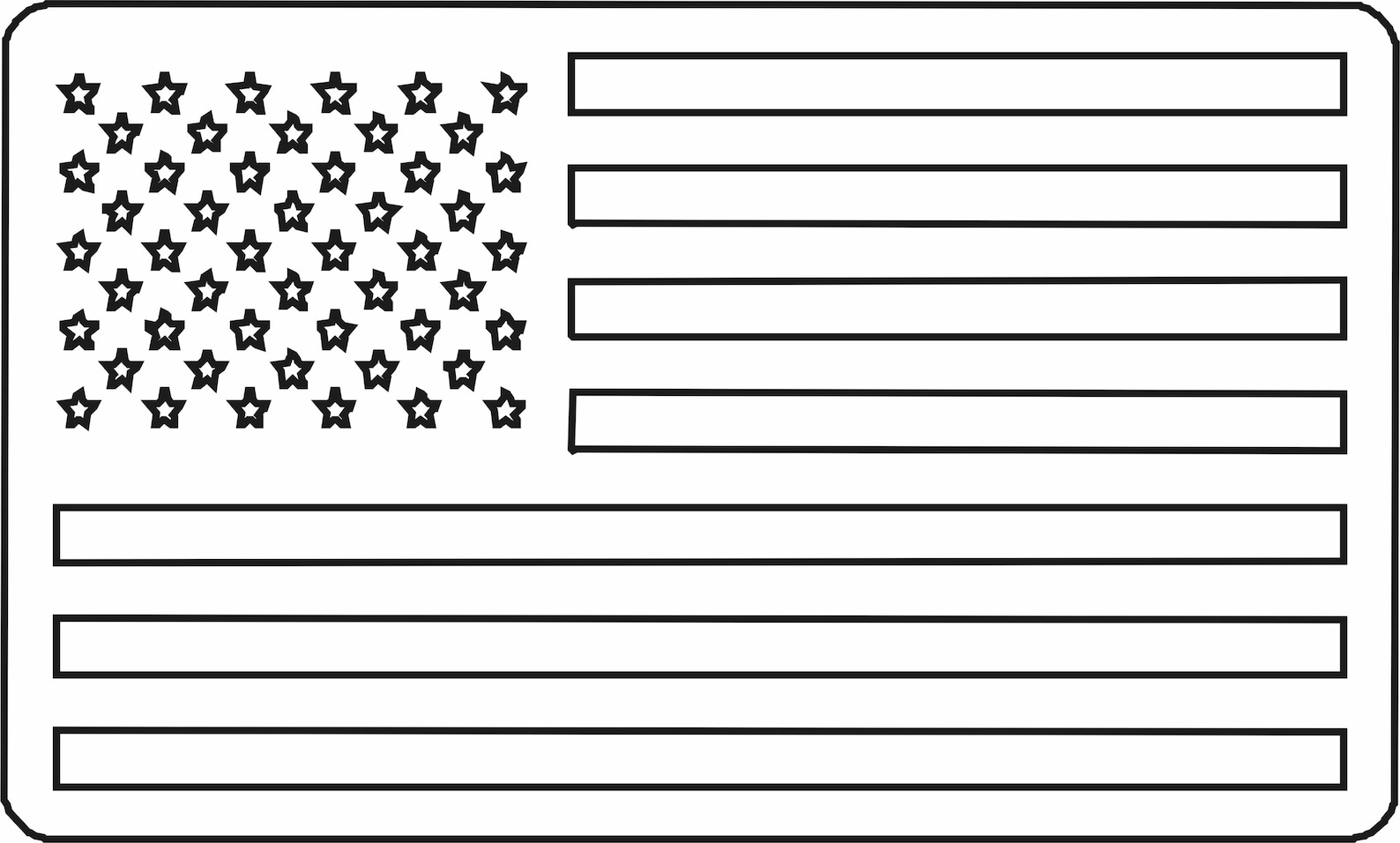 American Flag Digital File - DXF and SVG for Laser, Plasma, and Cricut ...