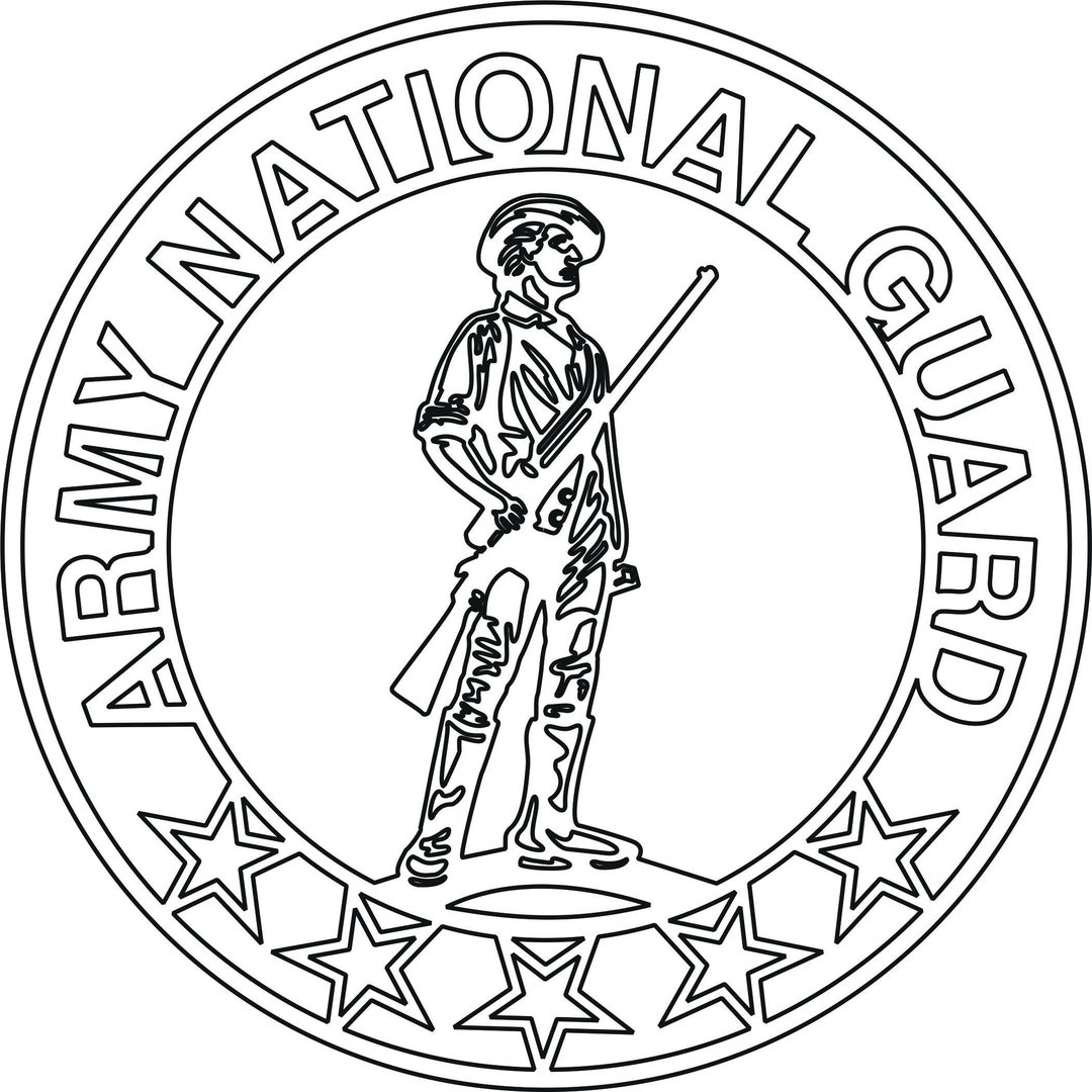 Army National Guard Emblem DXF and SVG File for Plasma or Laser Cutting ...