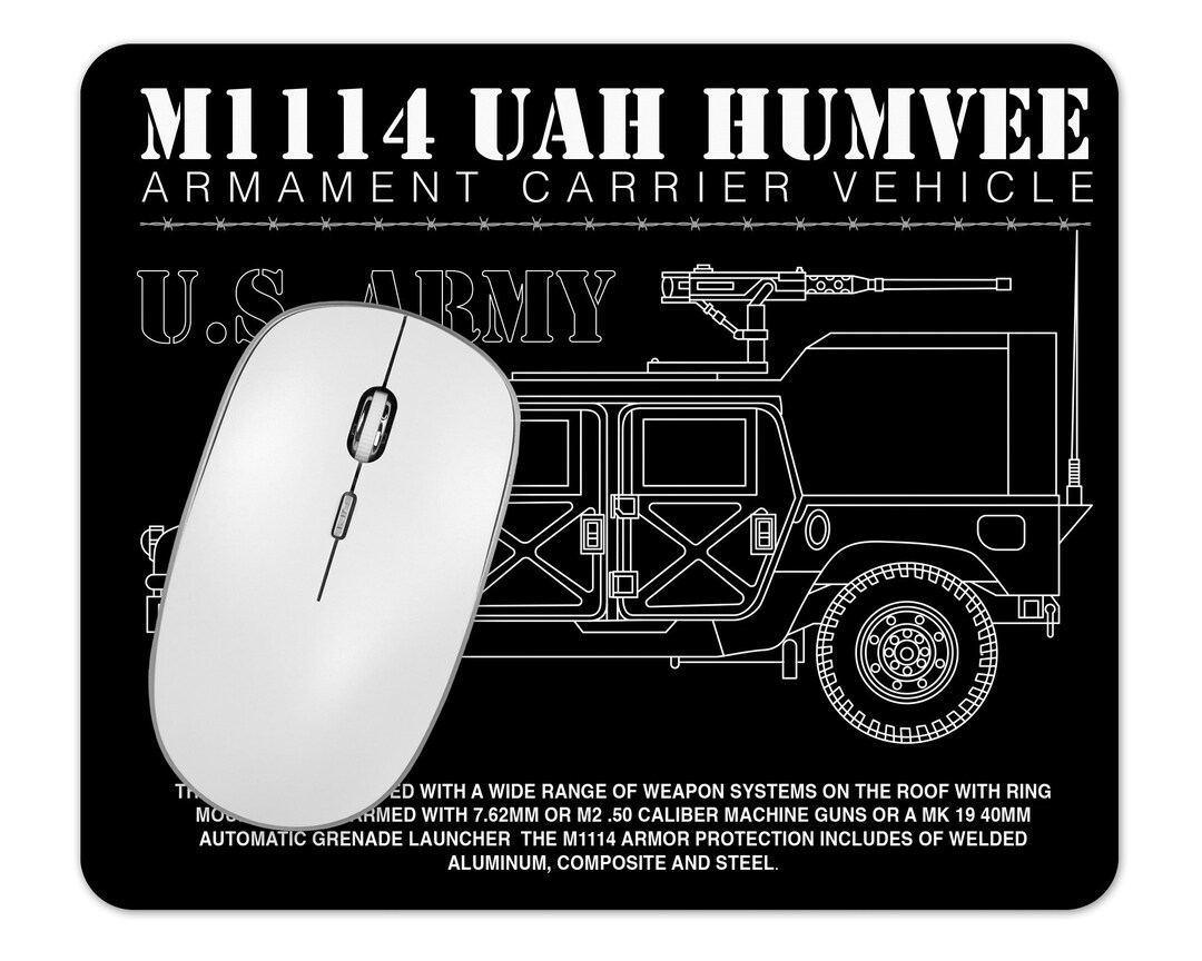 M1114 UAH Humvee Vehicle Schematic Blueprint Mouse Pad US - Etsy