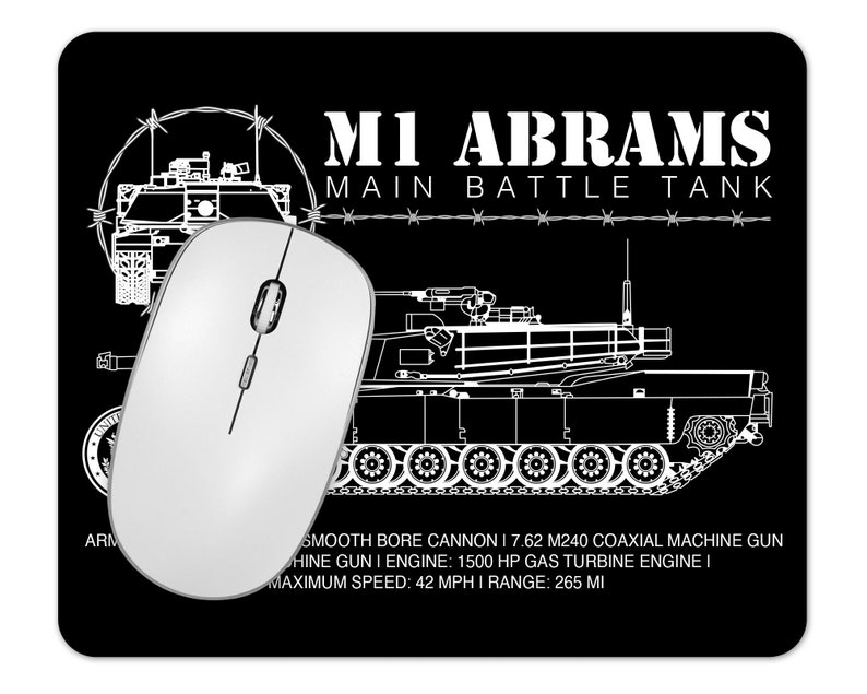 M1 Abrams Main Battle Tank Schematic Mouse Pad US Army Tanks - Etsy Ireland