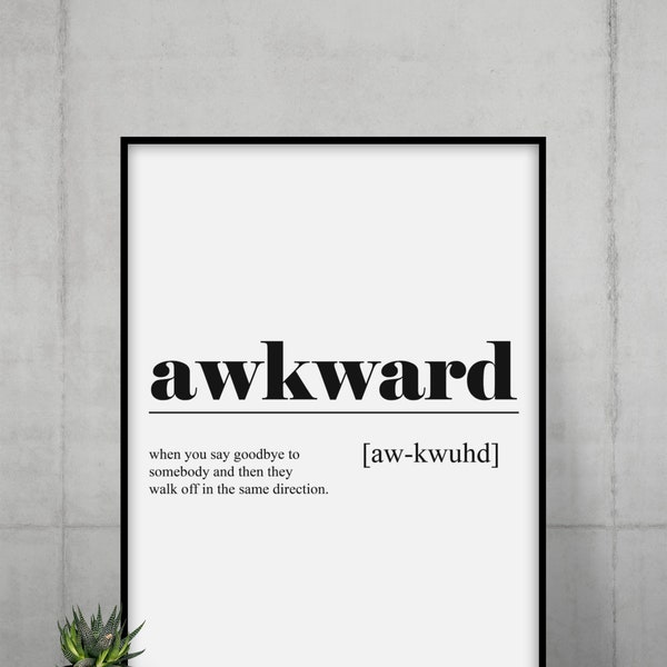 Awkward - Etsy UK