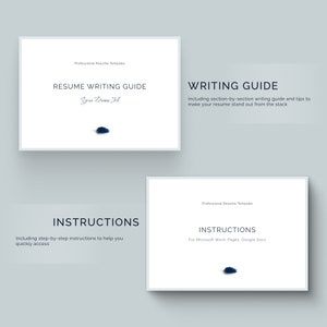 Professional Resume Template Word & Google Docs, CANVA Resume, CV ...