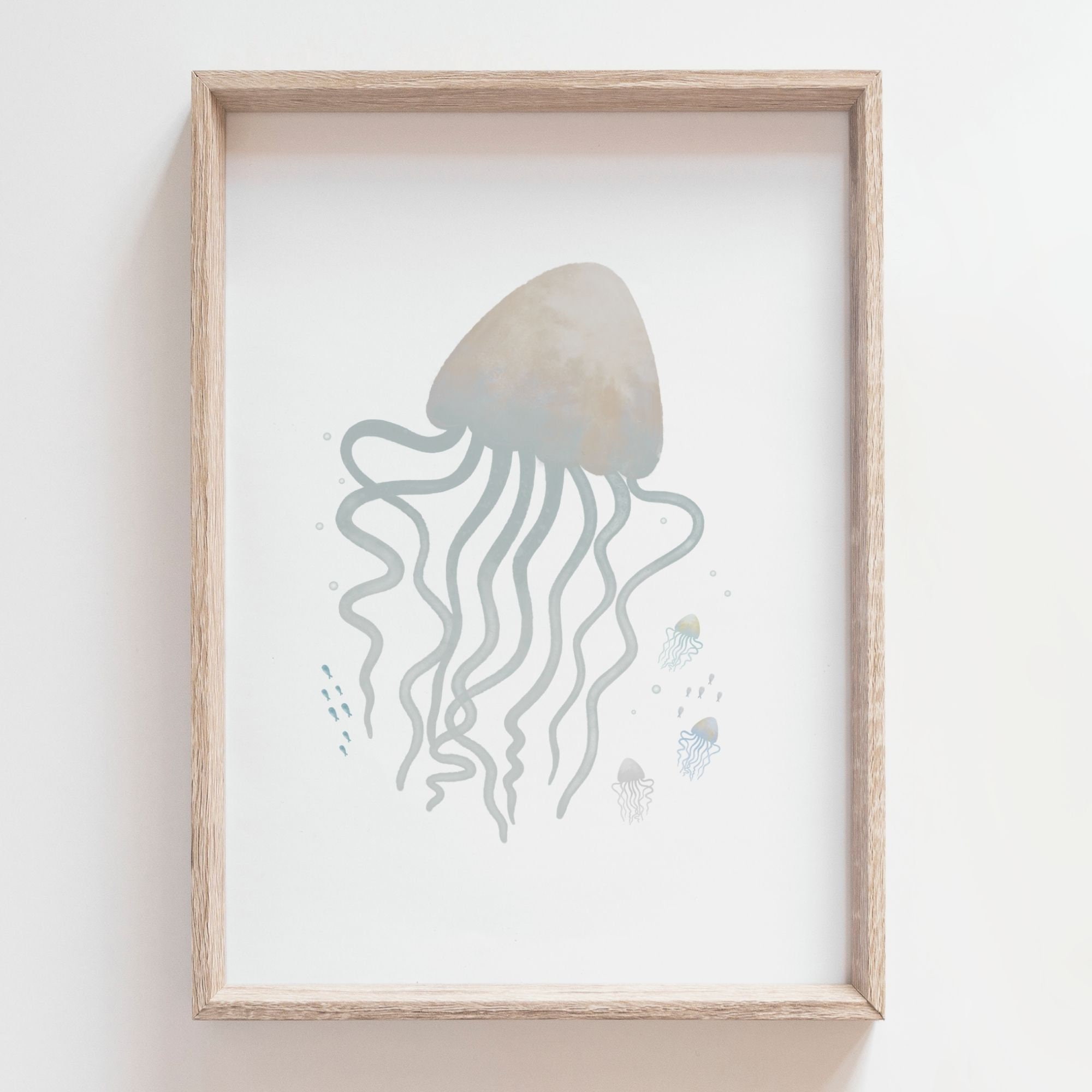 Set of 6 Watercolour Sea Creature Nursery Prints ,jellyfish Printables ...