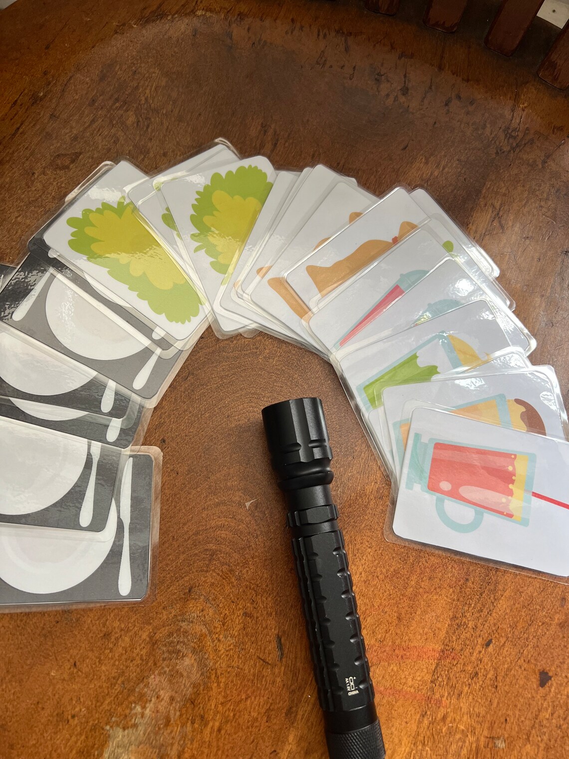 Flashlight Card Game for Toddlers (early Education, Printable Cards) - Etsy