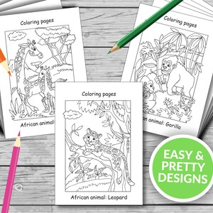10 African Animals Printable Coloring Pages, African Animals Coloring ...