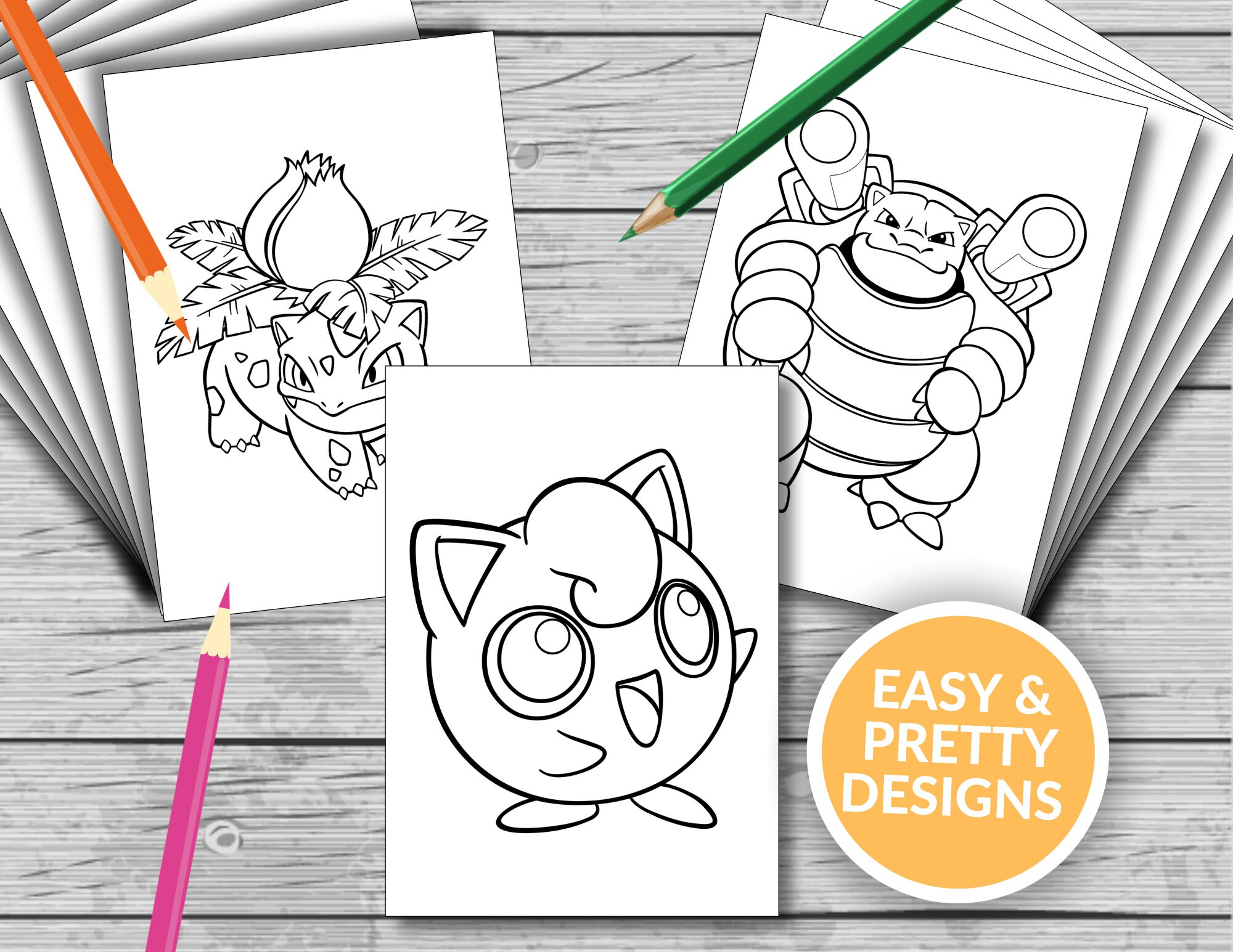 200 Pokemon Printable Coloring Pages, Pocket Monsters Coloring Book ...