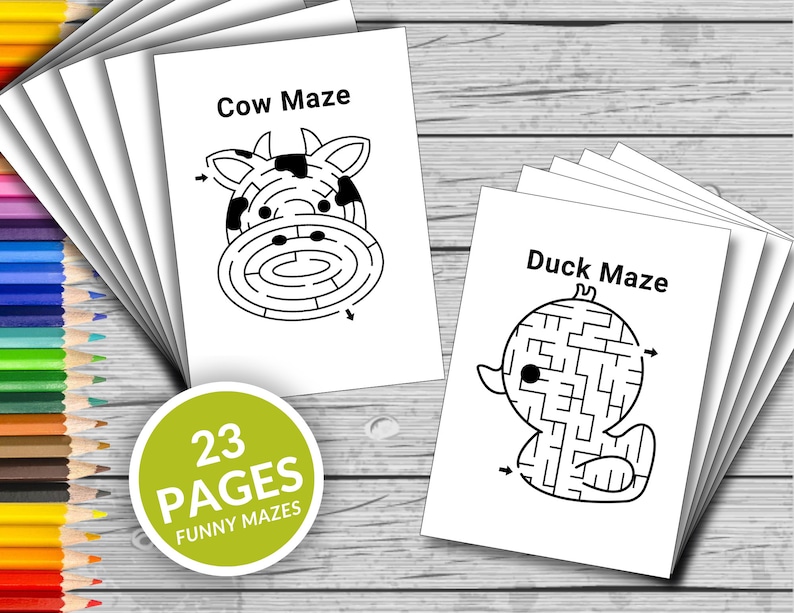 Animal Mazes Fun Game, Maze Printable Coloring Pages, Maze Coloring ...