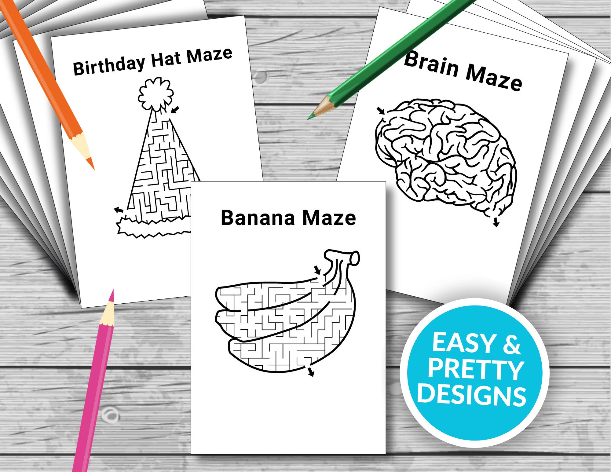 Maze Fun Game Maze Printable Coloring Pages Maze Coloring - Etsy