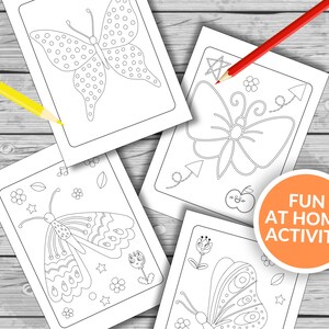 Butterfly Coloring Pages: 20 Printable Designs (PDF Download) - Etsy
