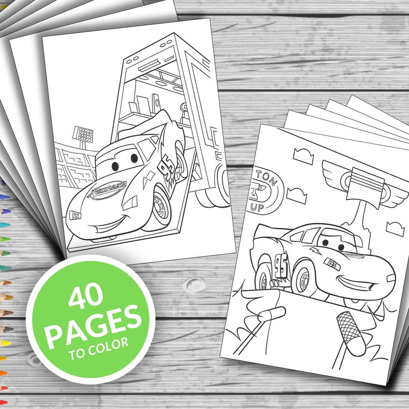 Cars Drawing for Coloring - Etsy UK