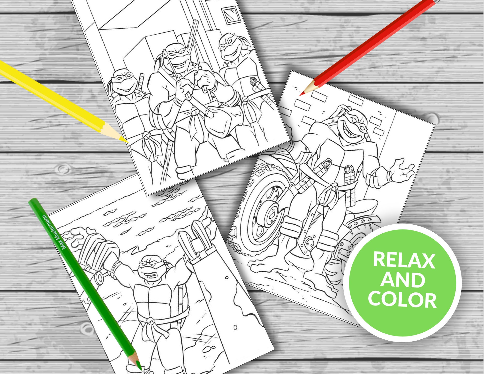 Rapid Masters Coloring Book: 15 Printable Hero Pages (PDF) - Etsy