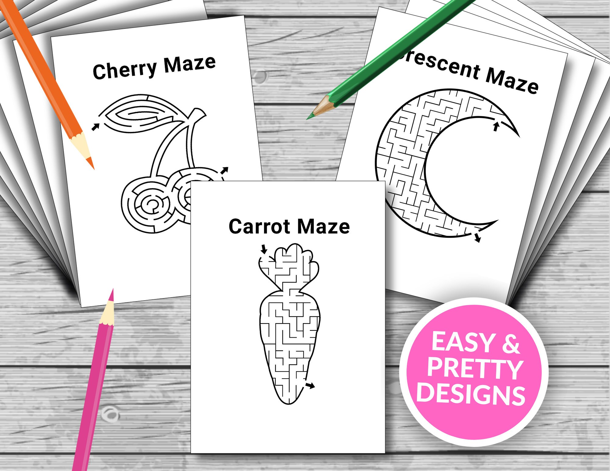 Maze Fun Game, Maze Printable Coloring Pages, Maze Coloring Book, Maze ...