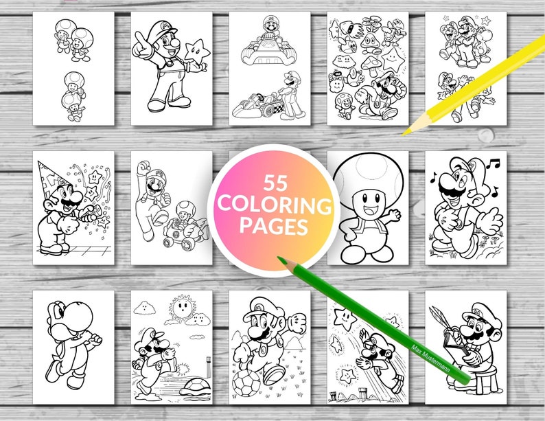 55 Super Mario and Friends Printable Coloring Pages, Super Mario ...
