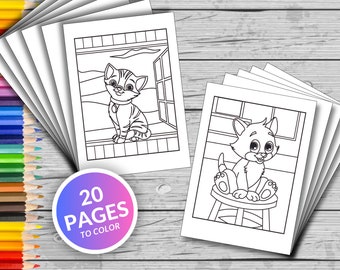 10 Beach Printable Coloring Pages, Cute Beach Coloring Book, Fun at ...