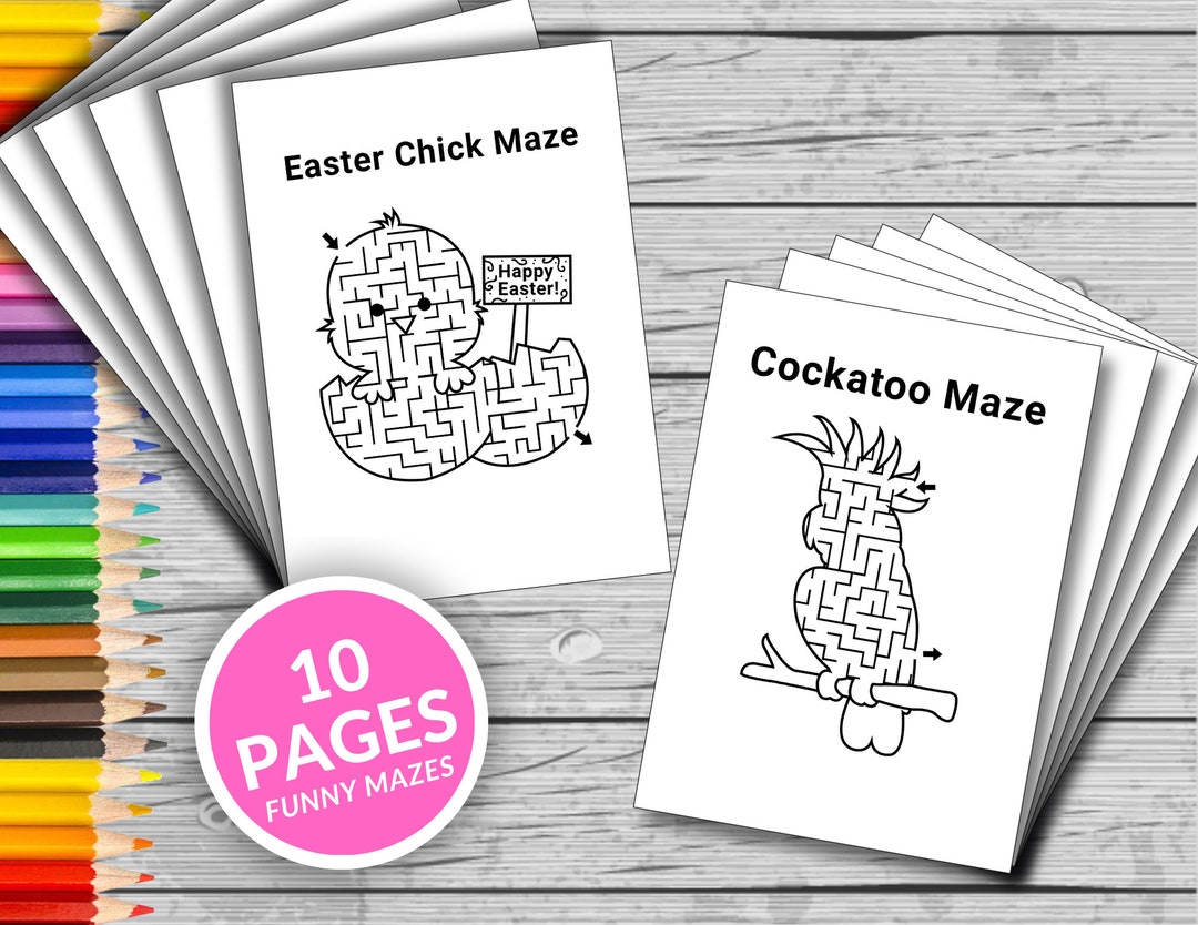 Maze Fun Game, Maze Printable Coloring Pages, Maze Coloring Book, Maze ...