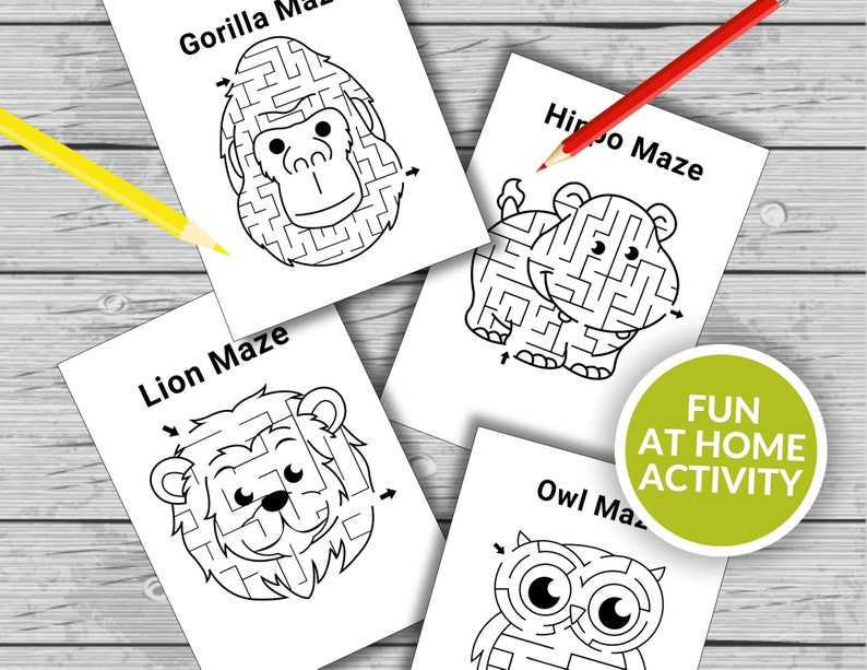 Animal Mazes Fun Game, Maze Printable Coloring Pages, Maze Coloring ...