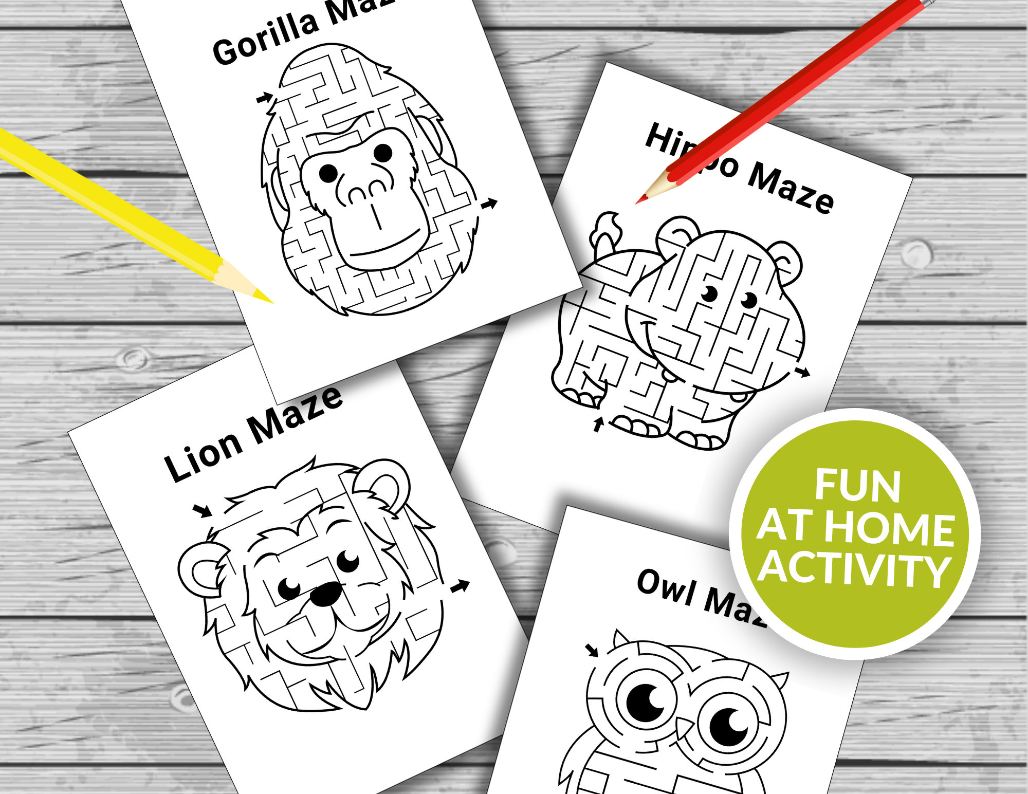 Animal Mazes Fun Game, Maze Printable Coloring Pages, Maze Coloring ...
