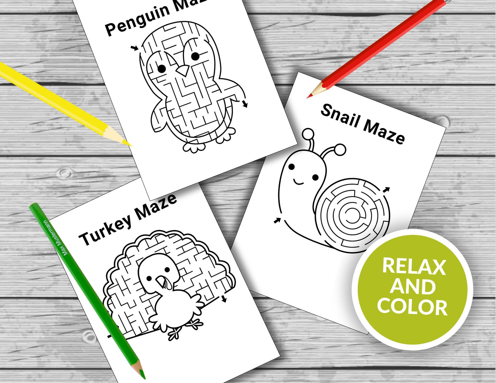 Animal Mazes Fun Game, Maze Printable Coloring Pages, Maze Coloring ...