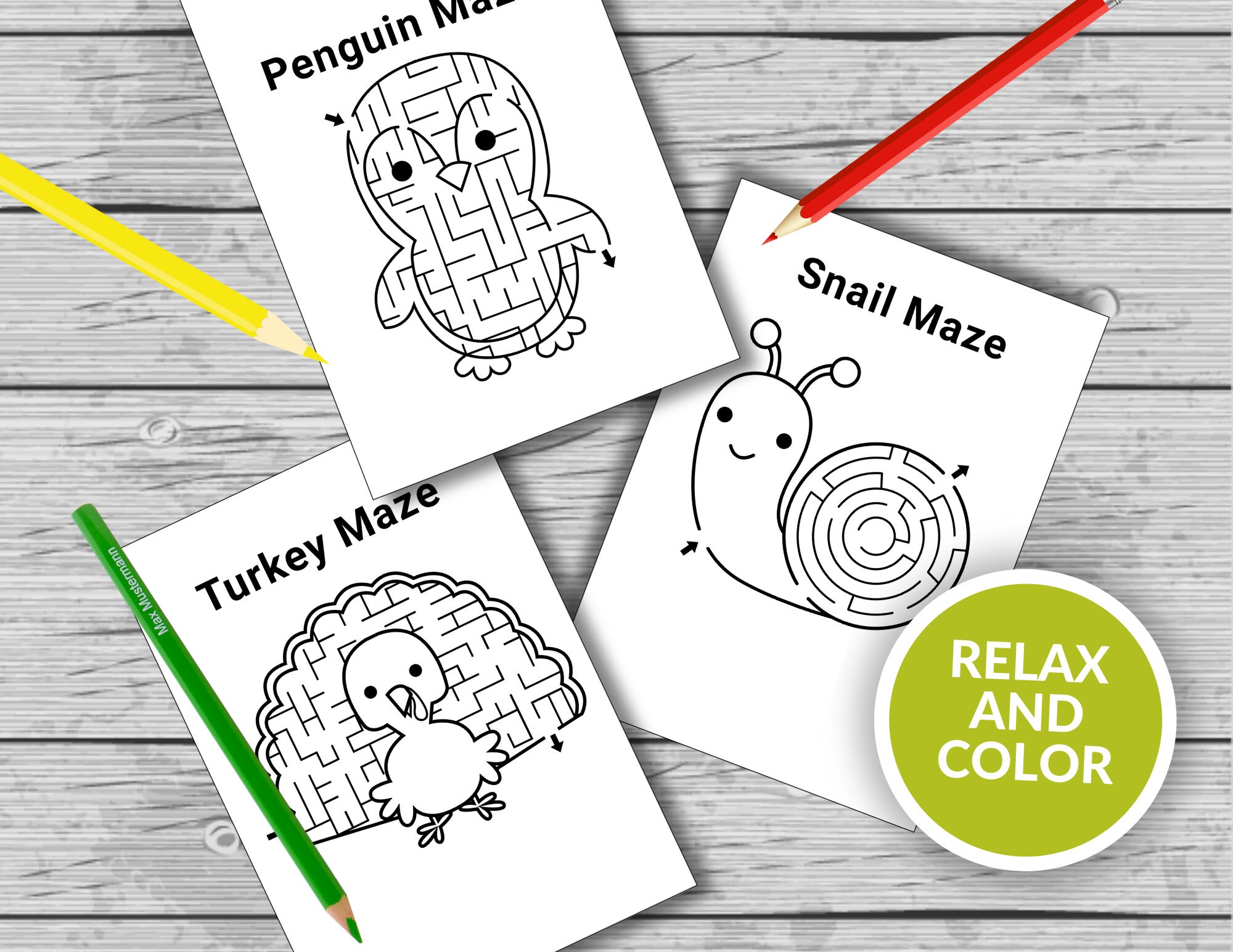 Animal Mazes Fun Game, Maze Printable Coloring Pages, Maze Coloring ...