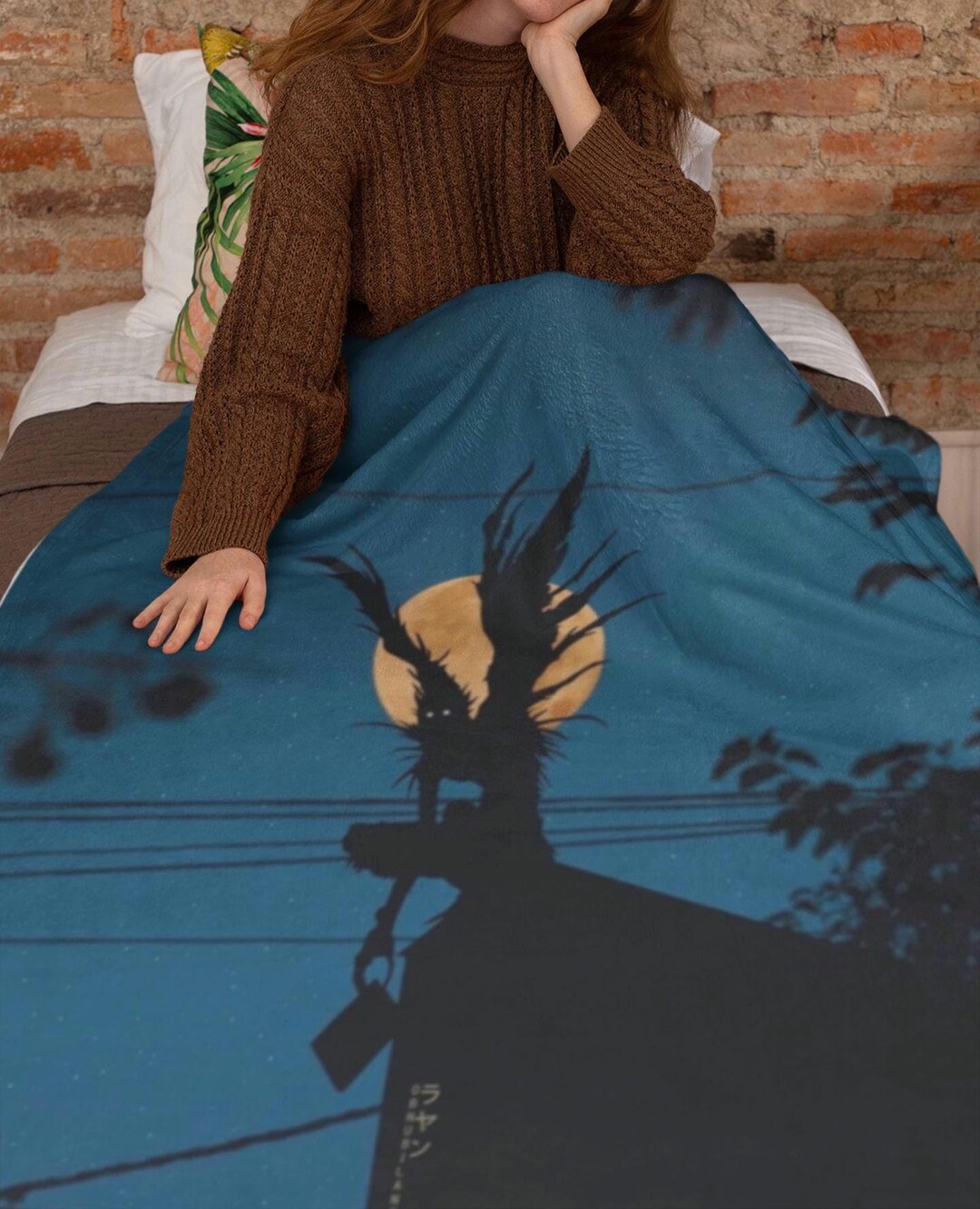 Ryuk Death Note Velveteen Plush Blanket, Retro Throw, Cozy Bedding ...