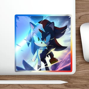 Sonic and Shadow Die-cut Sticker Set for Sonic Fans, Sonic X Shadow ...