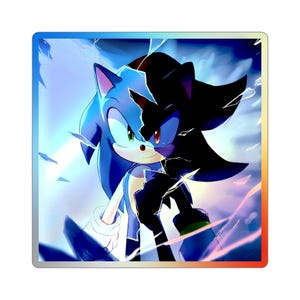 Sonic and Shadow Die-cut Sticker Set for Sonic Fans, Sonic X Shadow ...
