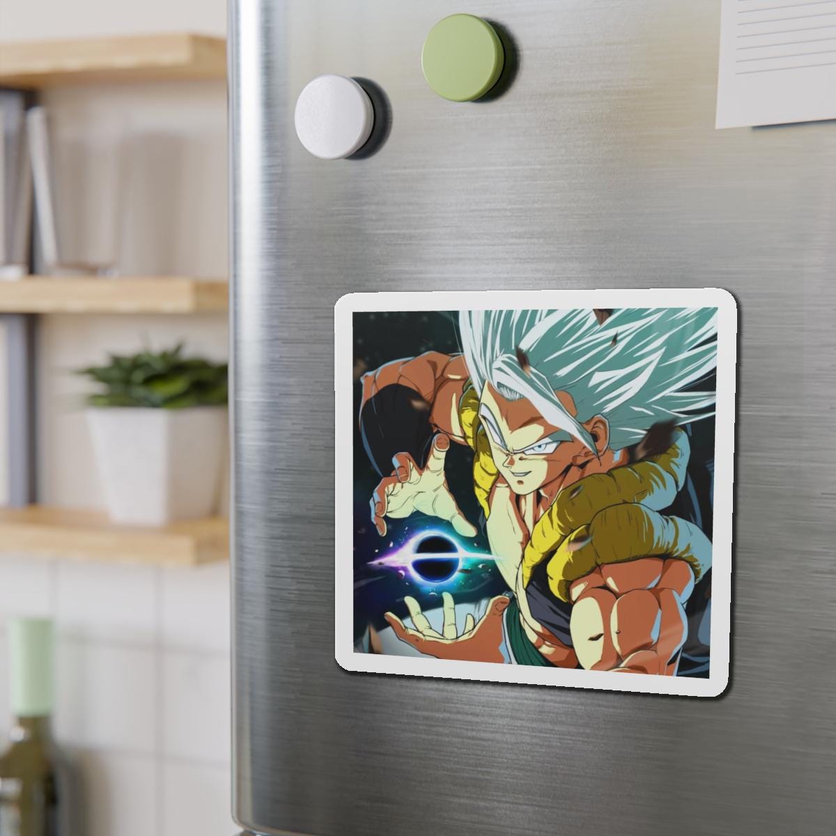 Dragon Ball Z Gogeta Super Saiyan Blue Die-cut Magnet Fusion, Dragon ...